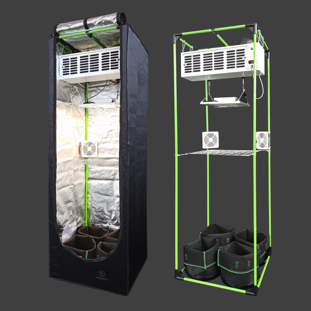 Nowoczesny Namiot Uprawowy FLO GROWTENT 60x60x160cm z Zaawansowanym ...